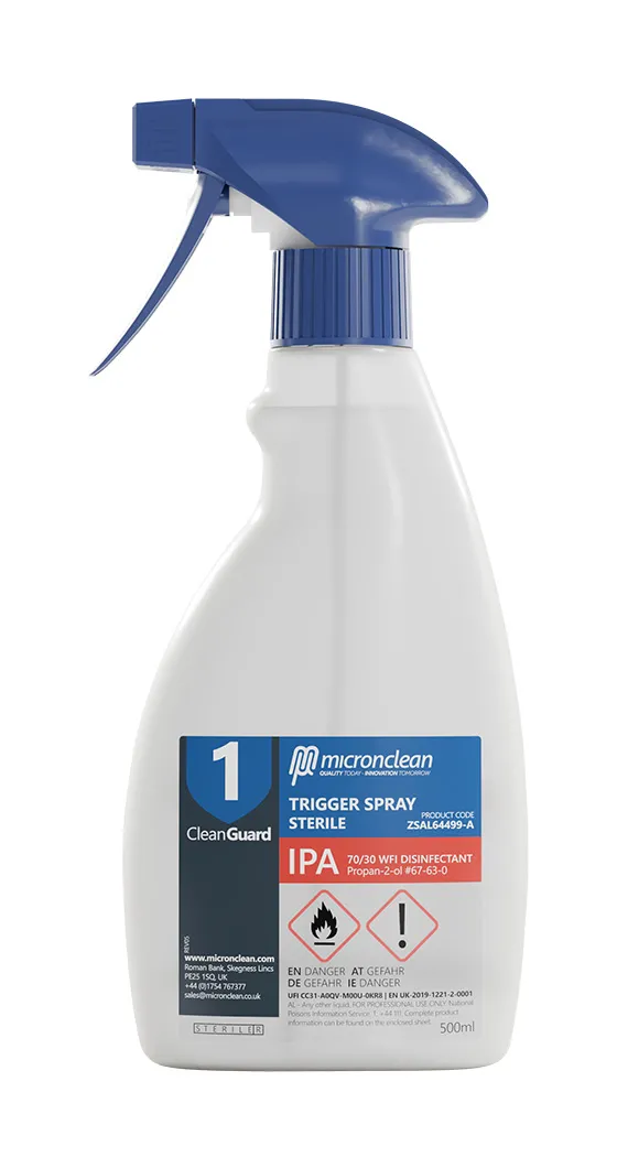 CleanGuard 1 IPA Trigger Spray Steril | Micronclean