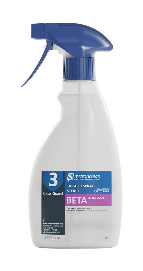 CleanGuard 3 - Beta Trigger Spray - Steril | Micronclean